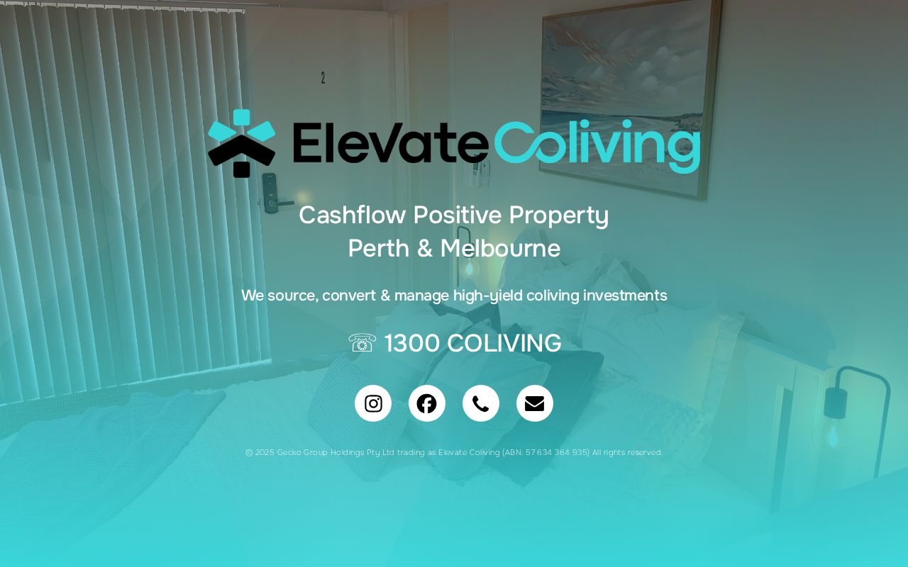 Elevate Coliving | Invest in Coliving: Perth & Melbourne